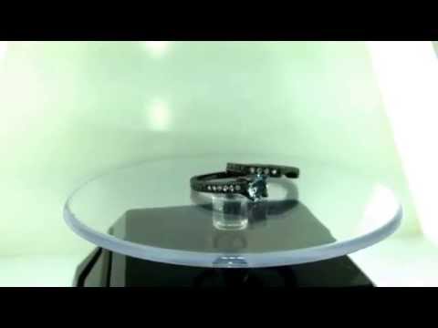 Aquamarine & Diamonds Engagement Ring Wedding Band Sets Vintage Style 14k Black Gold
