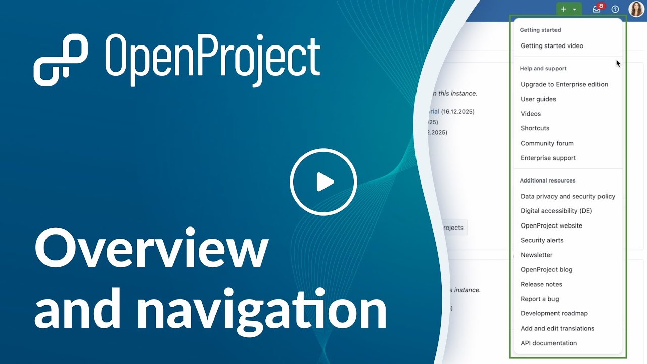 OpenProject Overview and Navigation
