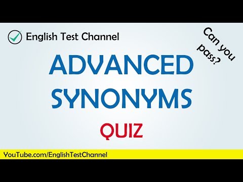 TEST Your English Vocabulary! Do you know these 20 advanced synonyms?