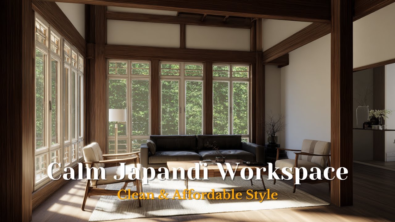 Japandi Workspace Tour | Calm, Clean Interior Setup with Affordable Style Tips