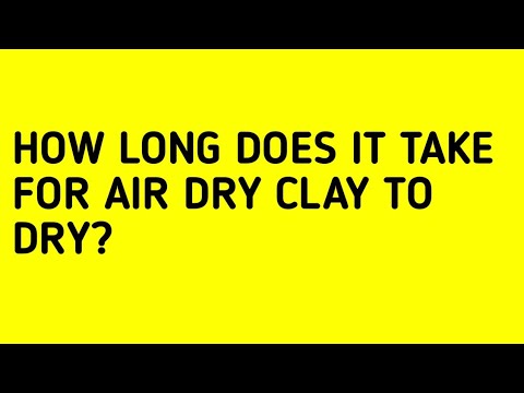 How long does it take for air dry clay to dry? | an air dry clay tutorial