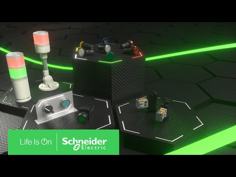 XA2EVB4LC - Sinalizador Ø22mm plástico, LED, vermelho, 24VCA/CC ...