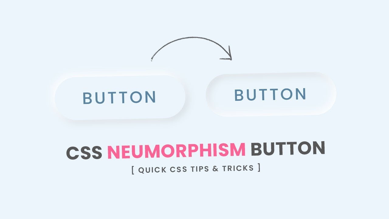 CSS Neumorphism Button Hover Effects | CSS3 Soft Button UI
