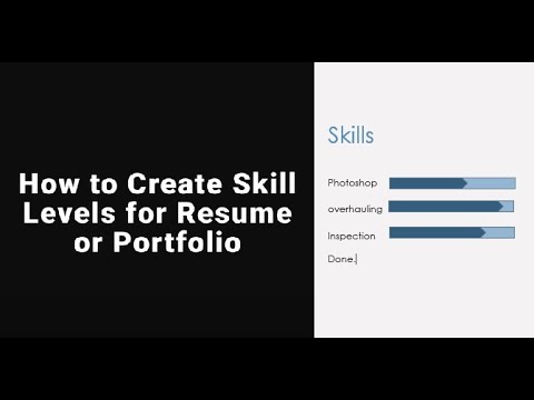 How to Create Skill Level Scales for Resume/CV
