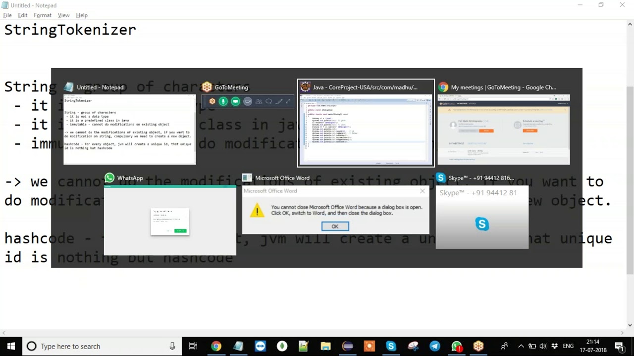 String StringBuffer StringBuilder StringTokenizer