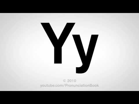 Basic English: How to Pronounce the Letter Y