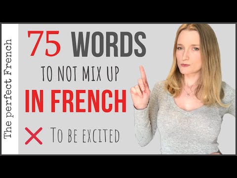 75 words to NOT mix up in FRENCH - Words to not say in French | become fluent in French