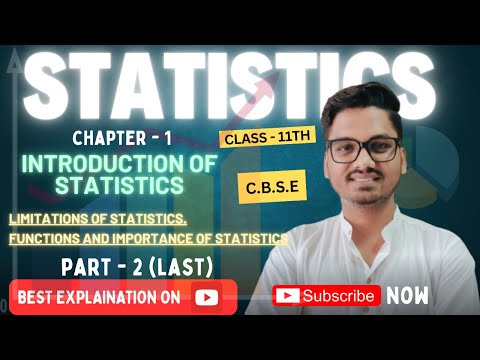 Introduction Of Statistics | Chapter 1 | Class 11 | Part 2 | CBSE 2025-26