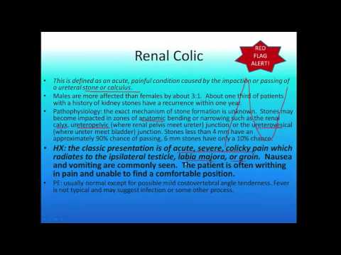 Urologic Red Flag - Renal Colic