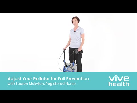 Adjust Your Rollator for Fall Prevention