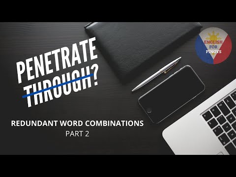 REDUNDANT WORD COMBINATIONS - Part 2