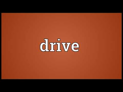 drive meaning in English