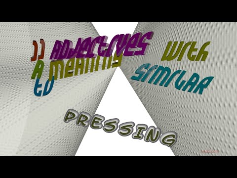 pressing - 12 adjectives synonym of pressing (sentence examples)