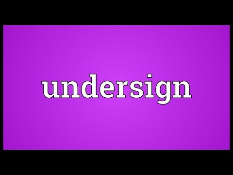 Undersign Meaning