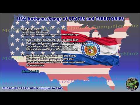Missouri State Song MISSOURI WALTZ with music, vocal and lyrics