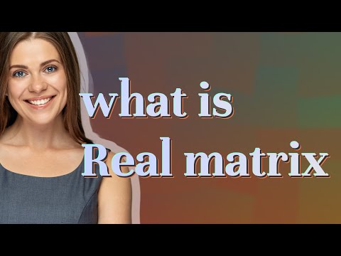 Real matrix | meaning of Real matrix