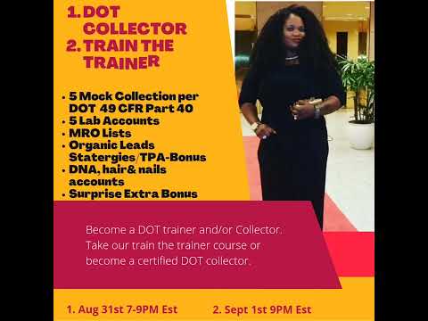 Become a Certified DOT Collector. Drug Testing Specimen Collector