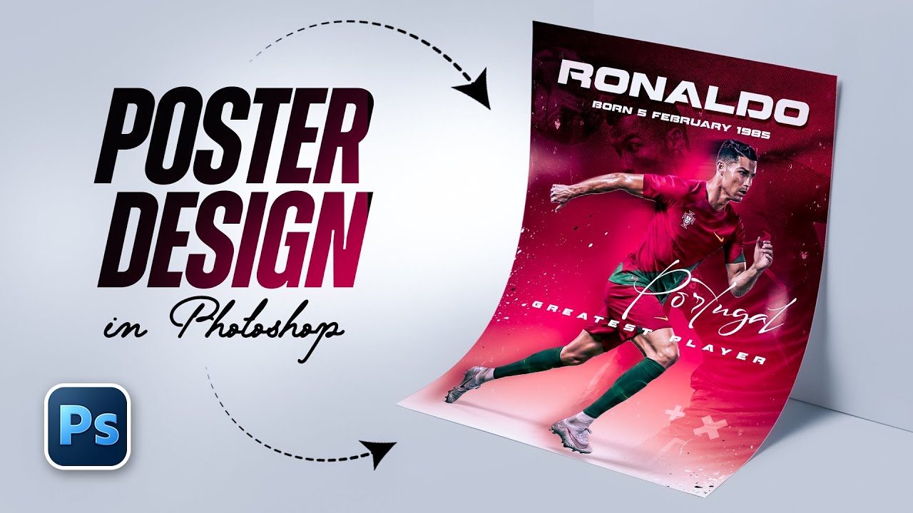 Designing a Cristiano Ronaldo Poster in Photoshop
