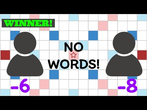 A Scrabble game ended with ZERO words and NEGATIVE points?