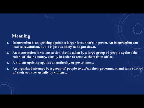 Insurrection Meaning with Examples