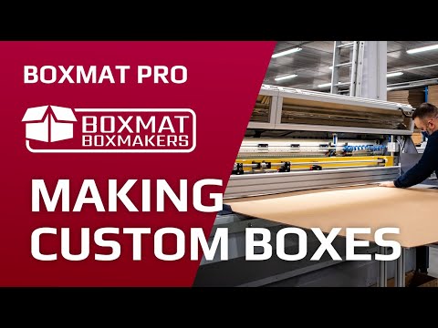 BOXMAT PRO | Box making machine - making box for dry erase board! FEFCO 403