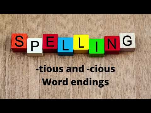 Year 5 Spelling -cious and -tious
