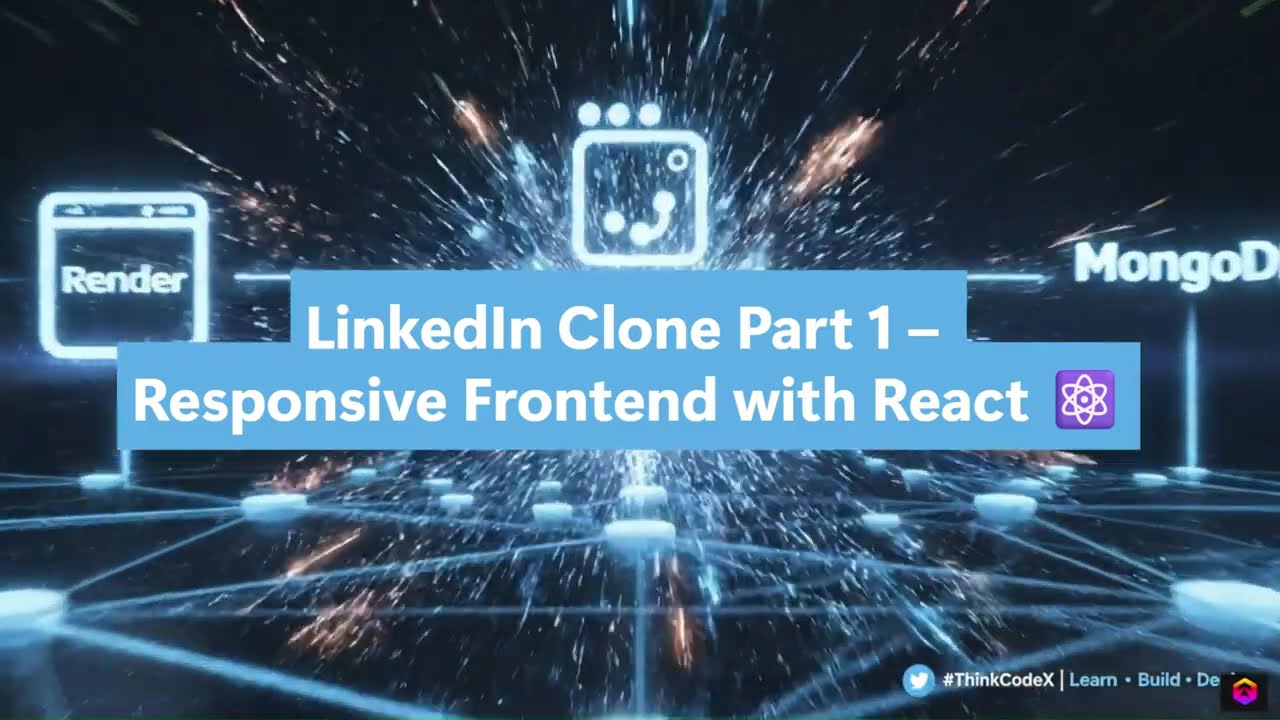 Part 1 LinkedIn Clone Using ReactJS | Responsive UI Design & Development | Full Stack Project