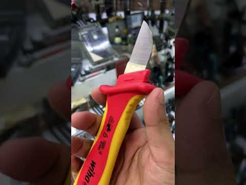 WIHA Cable Stripping Knife 1000V Insulated Germany มีดปอกสายไฟ เยอรมัน Wiha