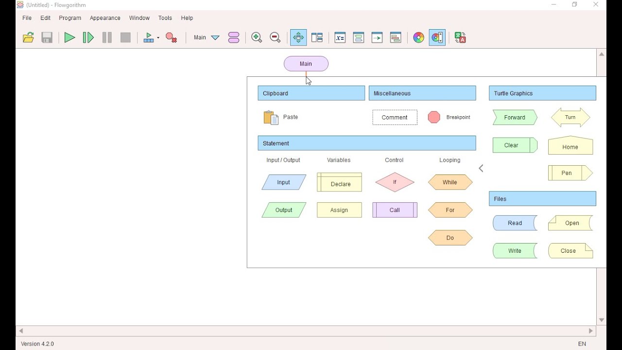 Flowgorithm  | Pen Shape | Multiple squares