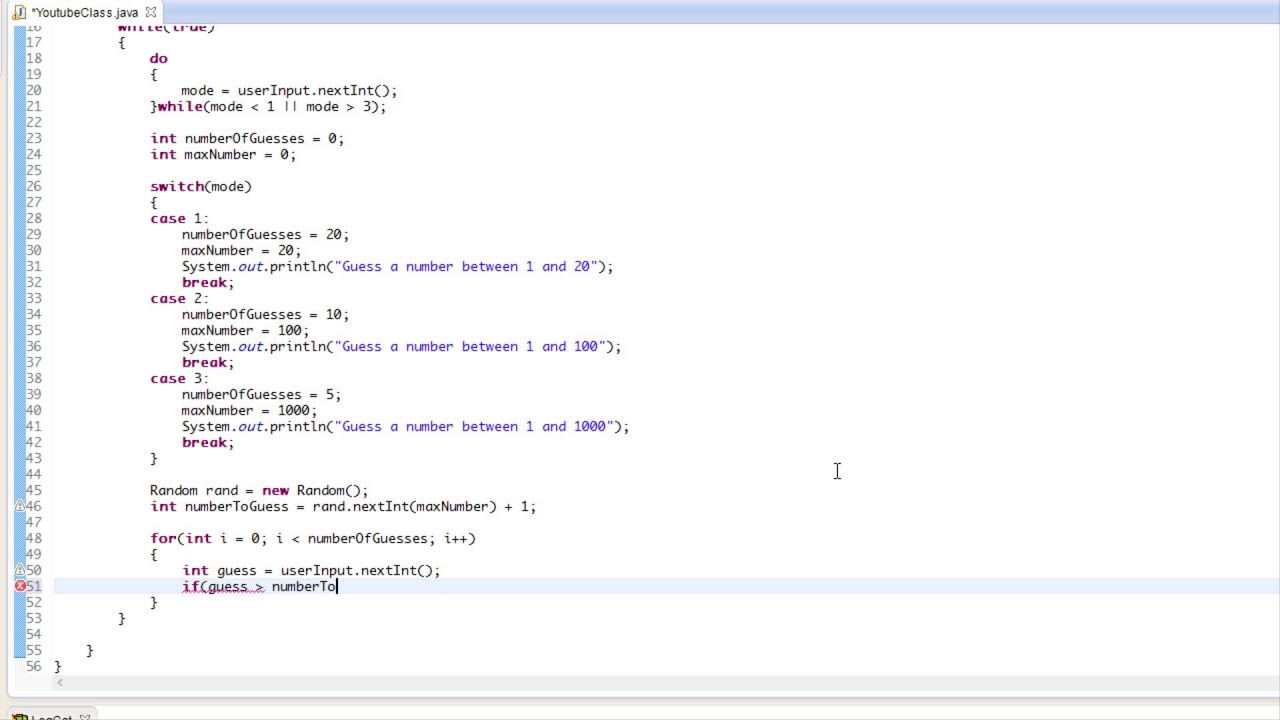 Java Made Easy Tutorial 15 - Guessing Game
