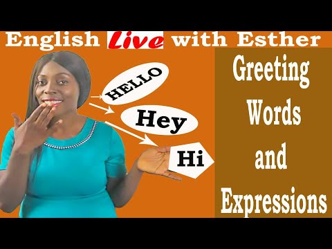 Greetings in English | English Live with Esther | English Listening Skills