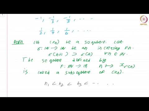 7.2 Definition of sequence and examples