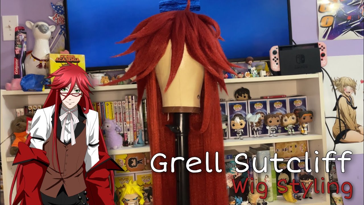 Grell Sutcliff Wig Styling | Black Butler Cosplay
