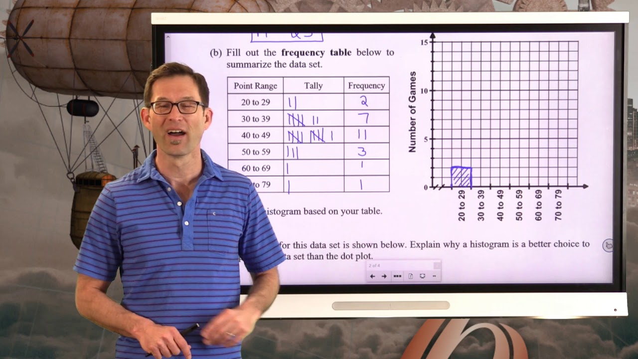 N-Gen Math 6.Unit 11.Lesson 3.Displaying Data in Histograms