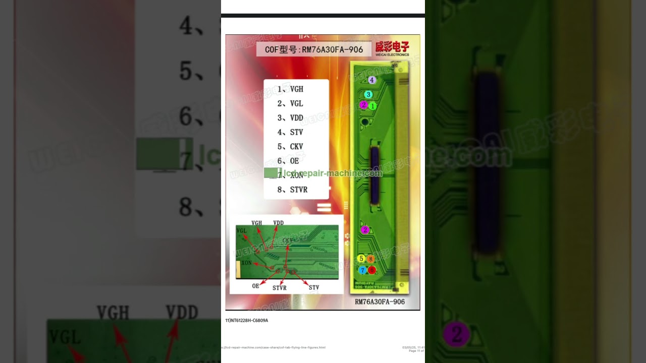 COF DATA RM76A30FA-906