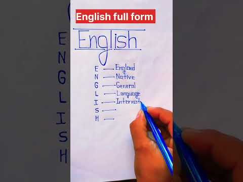 English full form||Full form of English||#shortvideo #fullform #shortfeed #short