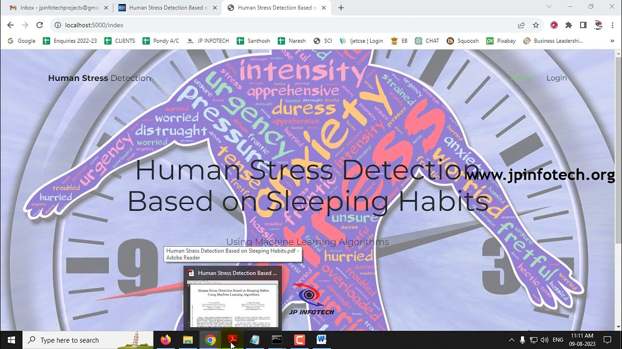 Human Stress Detection Based on Sleeping Habits Using Machine Learning Algorithms | Python Project