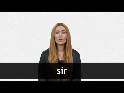 How to pronounce SIR in American English
