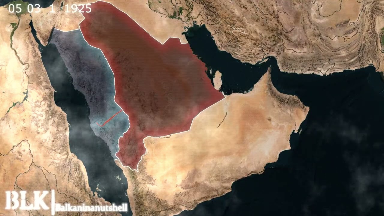 Saudi conquest of Hejaz timelapse