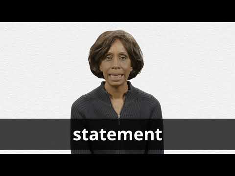 How to pronounce STATEMENT in American English