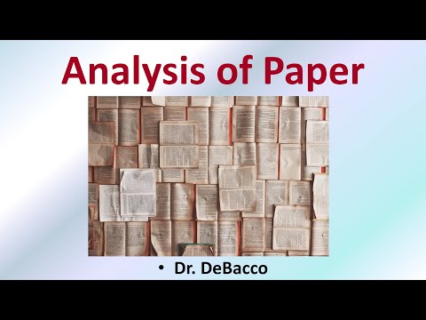 Analysis of Paper