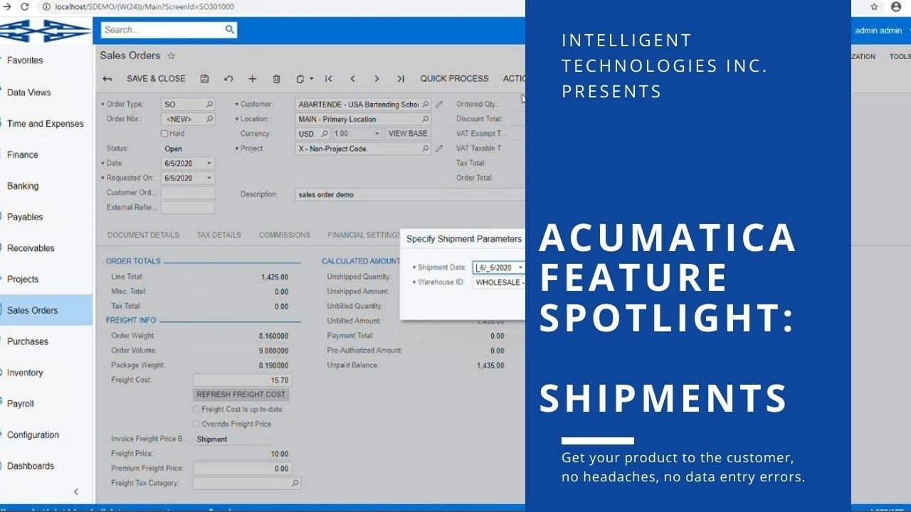 Acumatica Feature Spotlight: Shipments