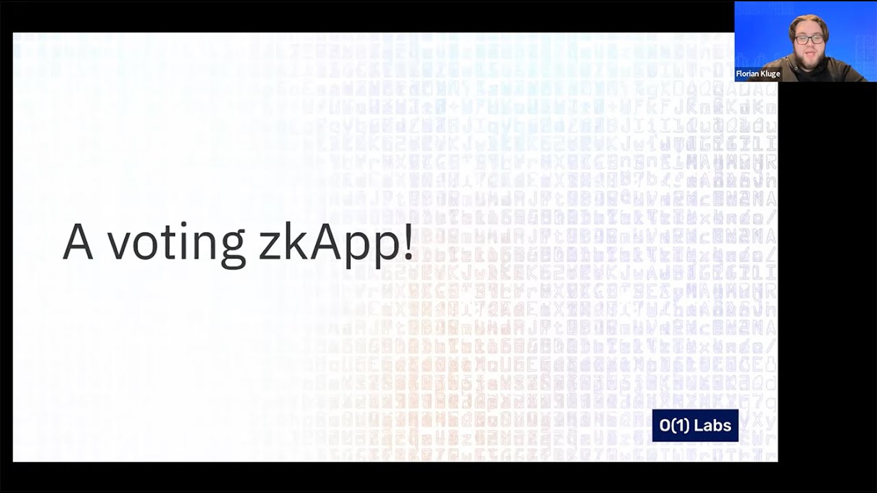 Mina zkApp Architecture Workshop: Zero-Knowledge Voting App