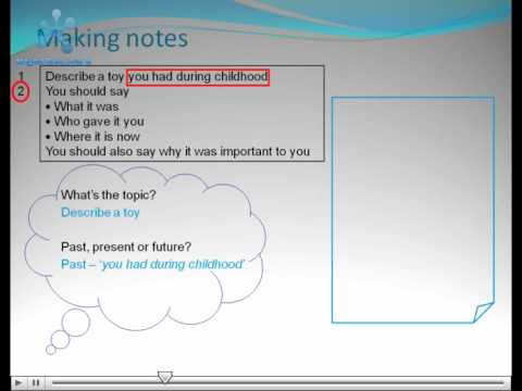 Part Two of the IELTS speaking test – making notes | aprendamosfacil