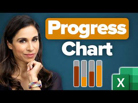 Progress Chart: Excel Clustered Column Chart with Overlapping Bars