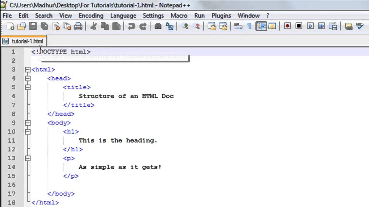 HTML Tutorial - 1: Introduction
