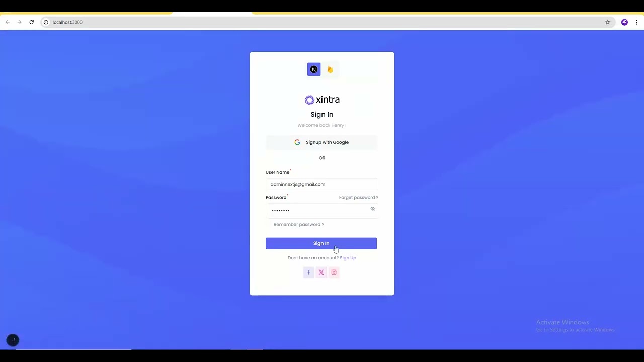 Installation process of Xintra NextJs App-Router Javascript TailwindCss Admin & Dashboard Template.