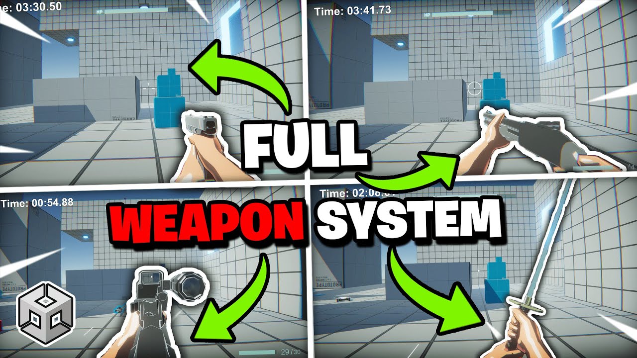UNITY FULL WEAPON SYSTEM TUTORIAL!
