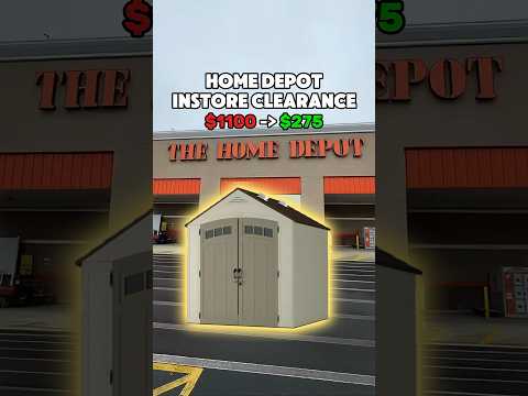 $1100 Storage Shed for $275 at Home Depot!