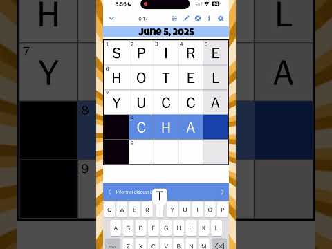 NYT Mini X-Word 6/5/25 #nytcrosswordanswers